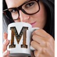3drose, Urban Image of Rusty Metal Monogram Letter M, 11oz Mug ...