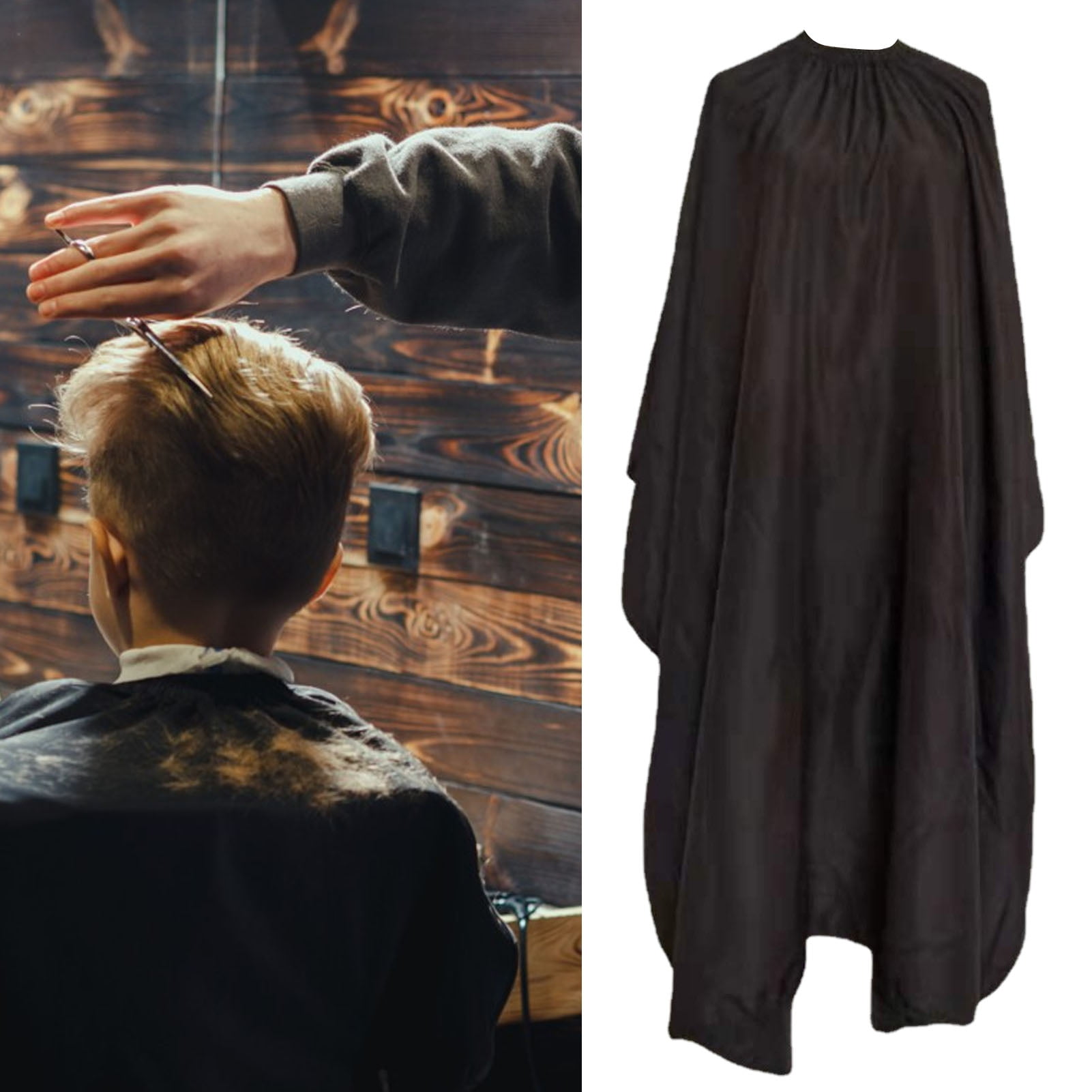 Litie Waterproof Professional Haircut Cape with Comb Sponge,Adjustable ...