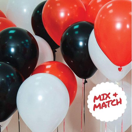 100 Pcs Red Party Balloons 12 Inch Red Balloons with Matching Color ...