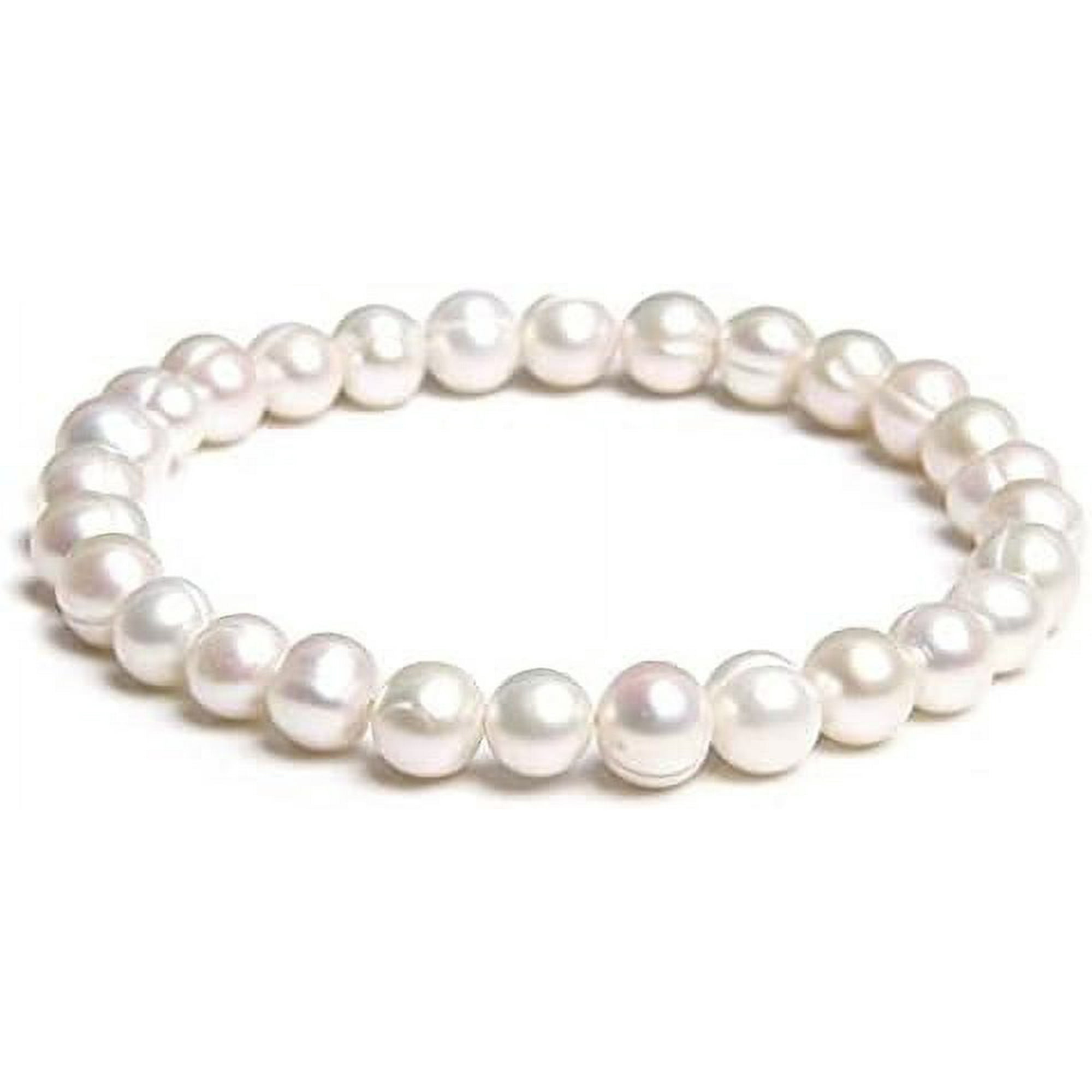 Click here for Oruyrop Round Pearls Beaded Bangles Simple For Men... prices