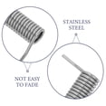 HAMPPLIES 10Pcs Butterfly Hinge Torsion Spring Plated Silver for Door ...