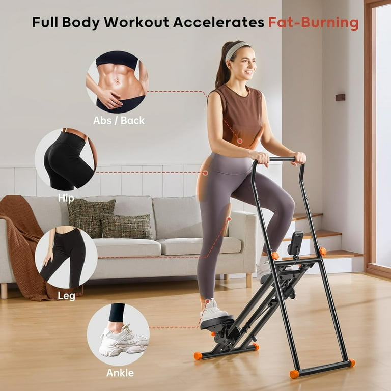 Stair Master Workout Foldable Vertical Stair Climber Machine Fitness ...
