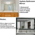 MAOQIAN 11 Yard Black Mirror Border Peel and Stick Black Wood Grain ...