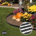 3 Inch Steel Landscape Edging - 5PCS Flexible Black Garden Barrier for ...