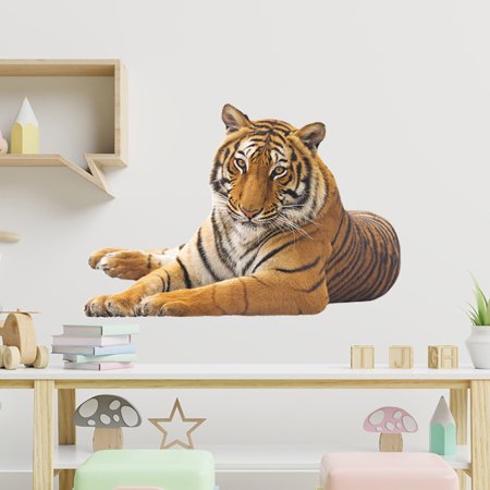 3d Tiger Wall Sticker Waterproof Removable Wall Decals Wallpaper For ...