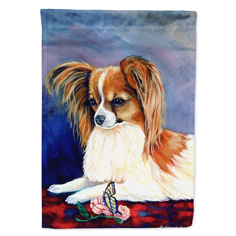 Sable Papillon with a Butterfly and rose Garden Flag - Walmart.com