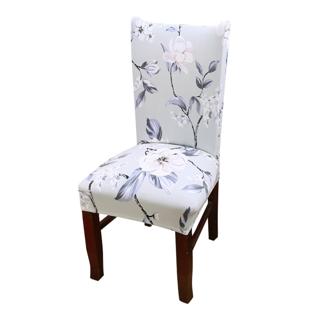 DYstyle Stretch Floral Print Short Dining Room Chair Slipcover ...