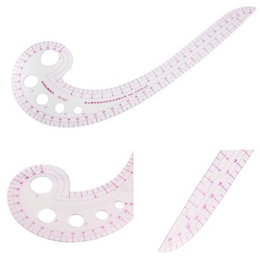 Dritz 24" Hip Curve Ruler, Sewing Ruler, Clear - Walmart.com