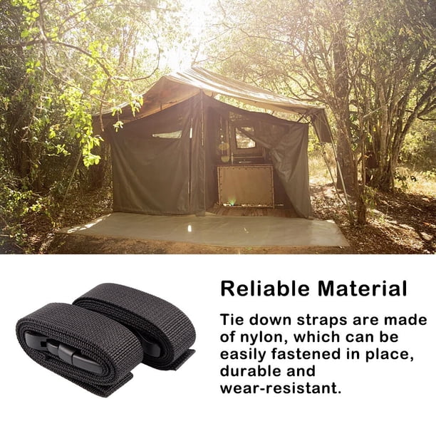2 Pieces Nylon Tie Down Straps Heavy Tensioning Belts Duty Lashing ...
