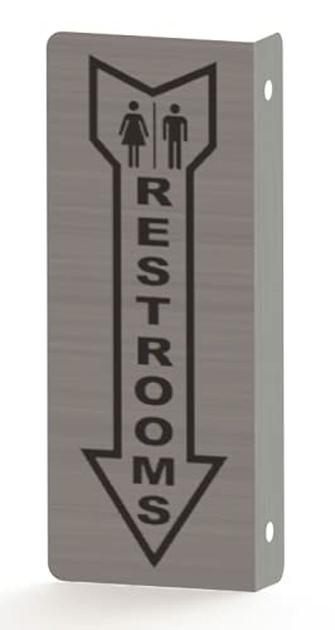 Unisex Restroom Sign Projection Sign- Unisex Restroom Sign Restroom 3D ...