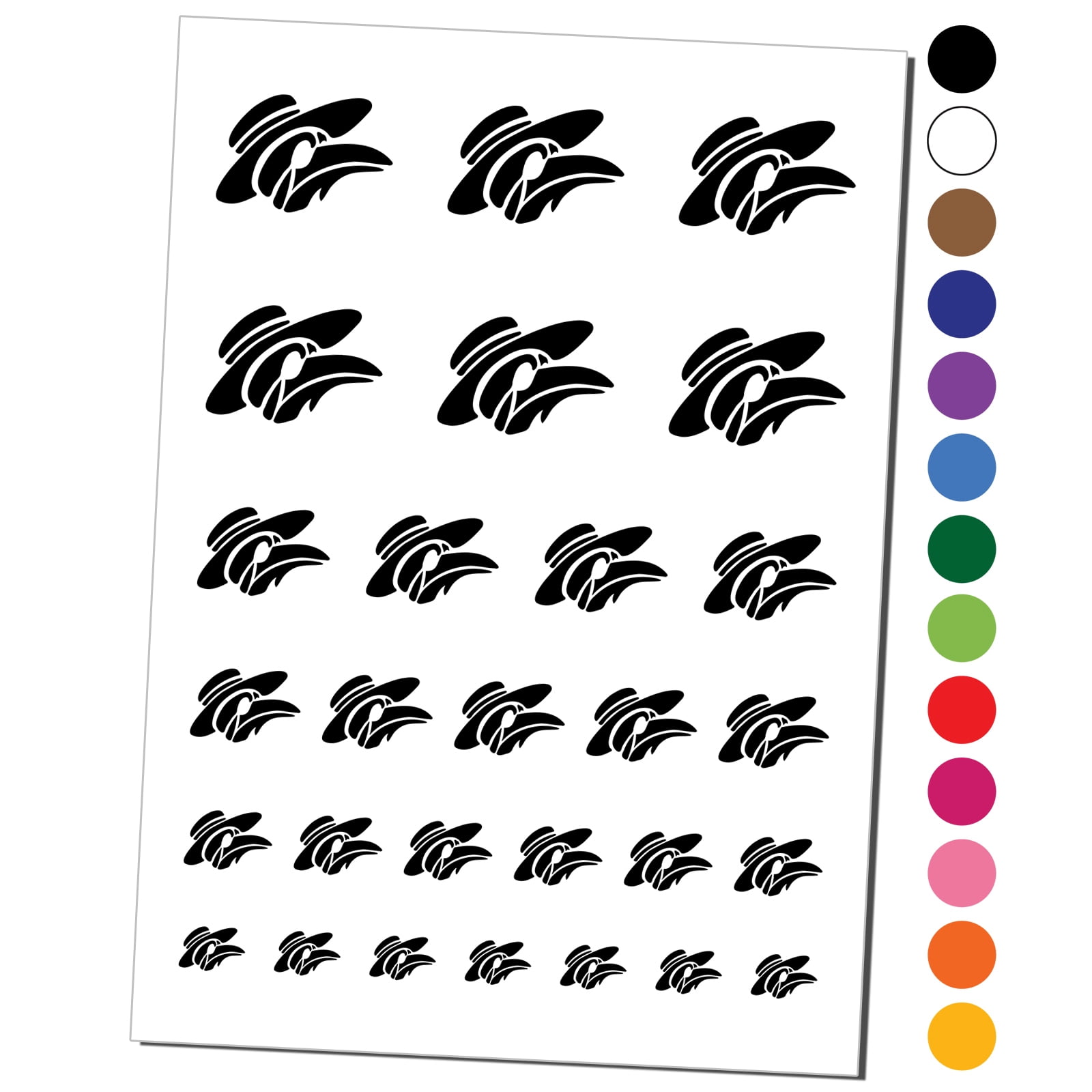 Plague Doctor Crow Raven Mask with Hat Water Resistant Temporary Tattoo ...