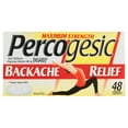 Percogesic Maximum Strength Backache Relief, Fast Acting Pain Reliever ...