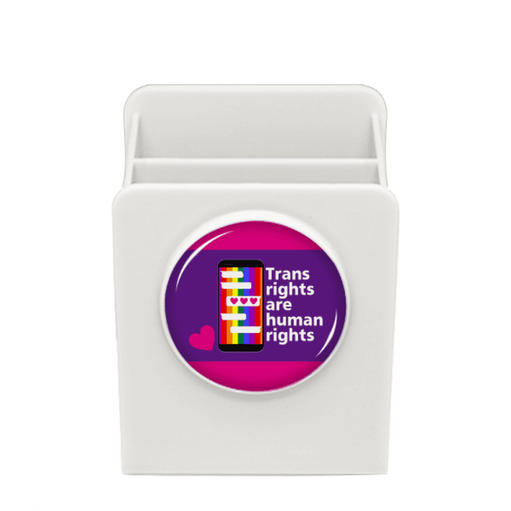 Trans Rights Are Human Rights Desk Pencil Holder Cup Pen Organizer ...