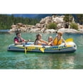 Intex Inflatable Explorer Pro 400 Four-Person Boat with Oars and Pump ...