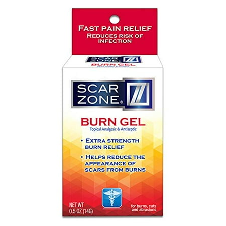 Scar Zone Burn Pain Relief Gel, Extra Strength Topical Analgesic ...