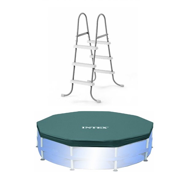 Intex Steel Frame Pool Ladder for 42? Wall Height Pools and 10? Round ...