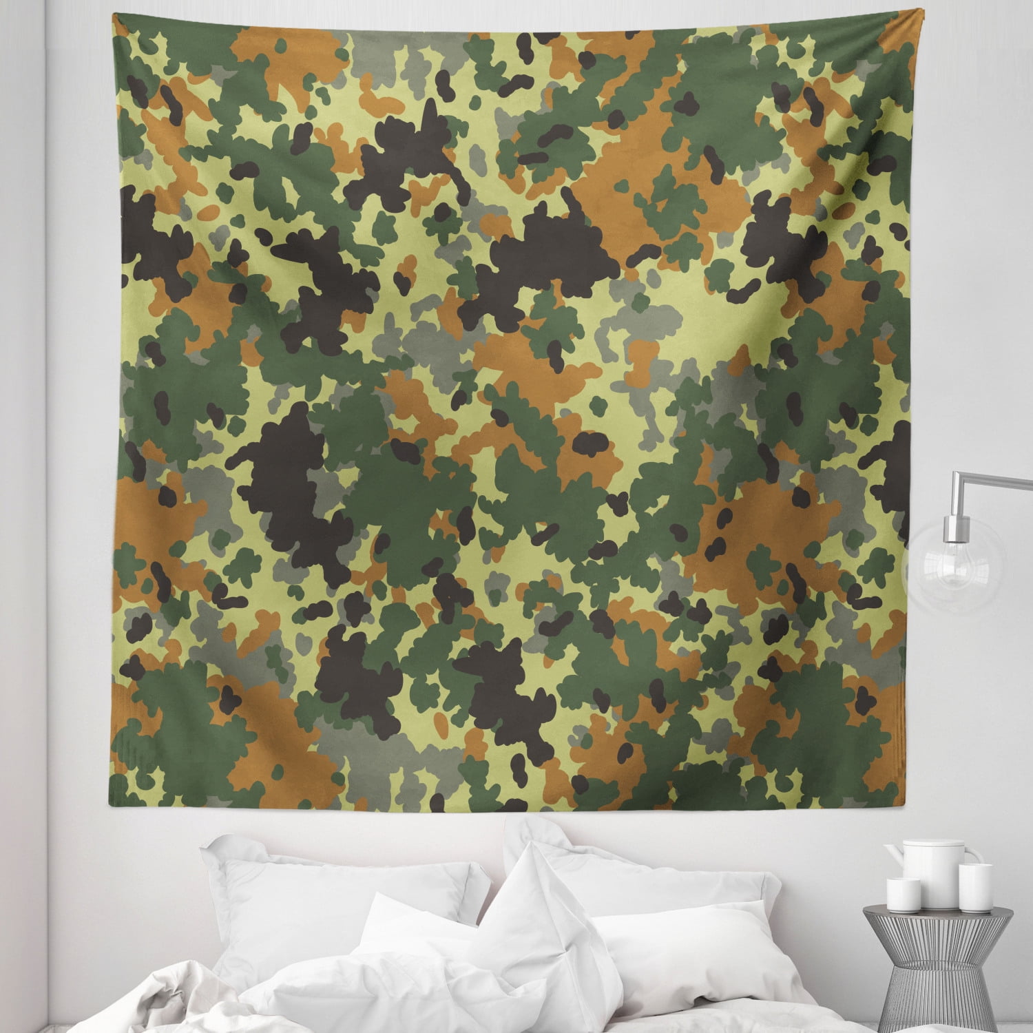 Camo Tapestry, Classical Germany Camouflage Pattern Forest Jungle ...
