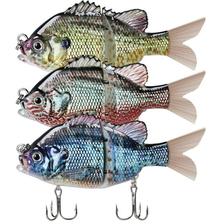 Segmented Swimming Lure for B Pike Trout Selmon Striper, 3D Multi ...
