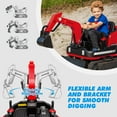 JOYLDIAS Kids 12V Electric 360 Degree Rotating Ride On Excavator and ...
