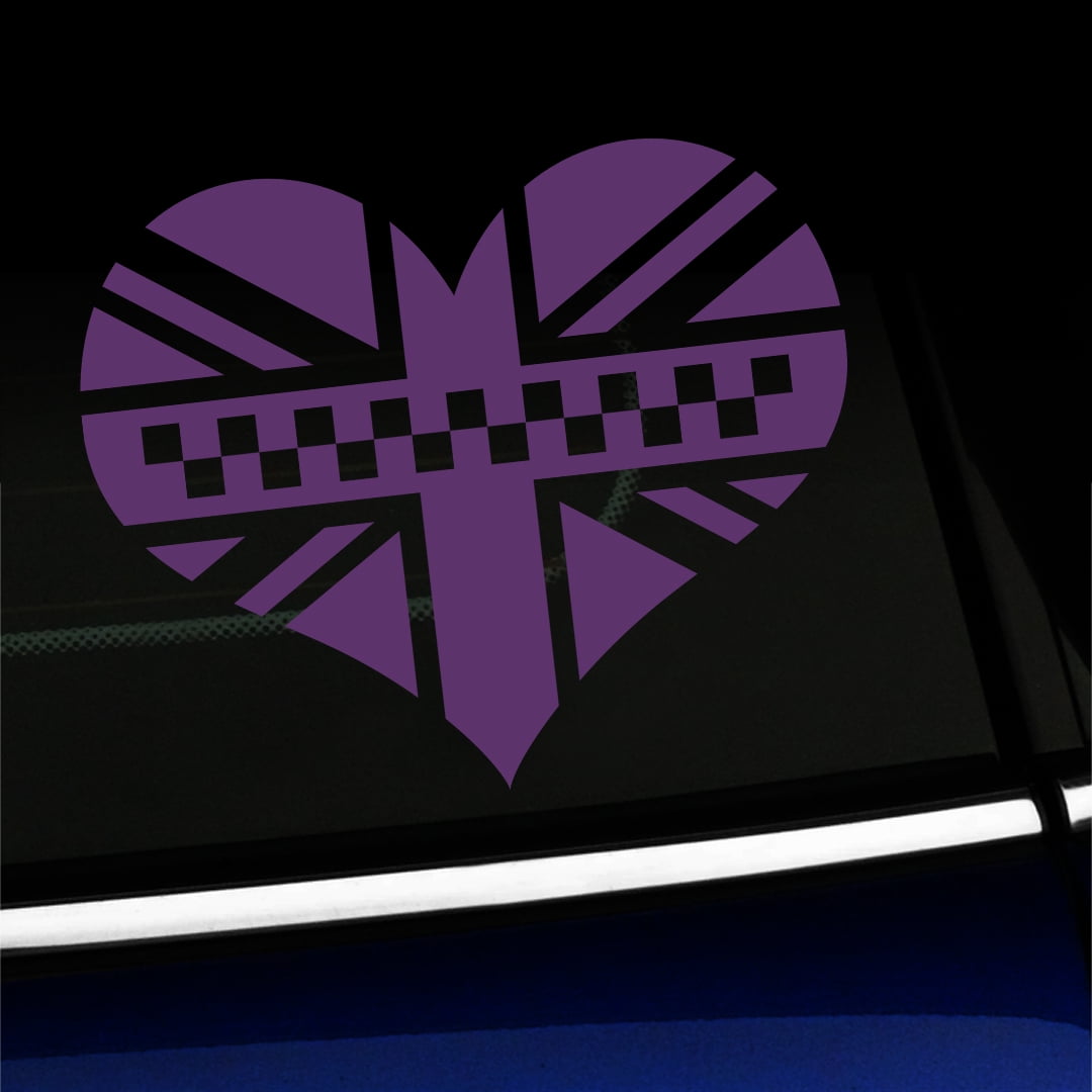 Black Jack Heart - Vinyl Decal For MINI Cooper - Choose Color - [VIOLET ...