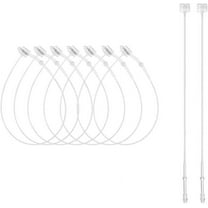 Wideskall 5" inch Snap Lock Pin Security Loop Plastic Price Tag ...