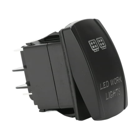 LED Light Rocker Switch 12V/20A 24V/10A Toggle Switch LED Light Bar ...