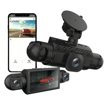 4 Channel Dash Cam 360° View, 1080P Front and Rear Inside, Left Right ...