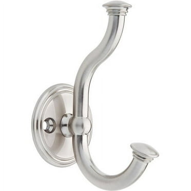 Mainstays, Double-Hook White Hoop Coat Hook, Mounting Hardware Included ...