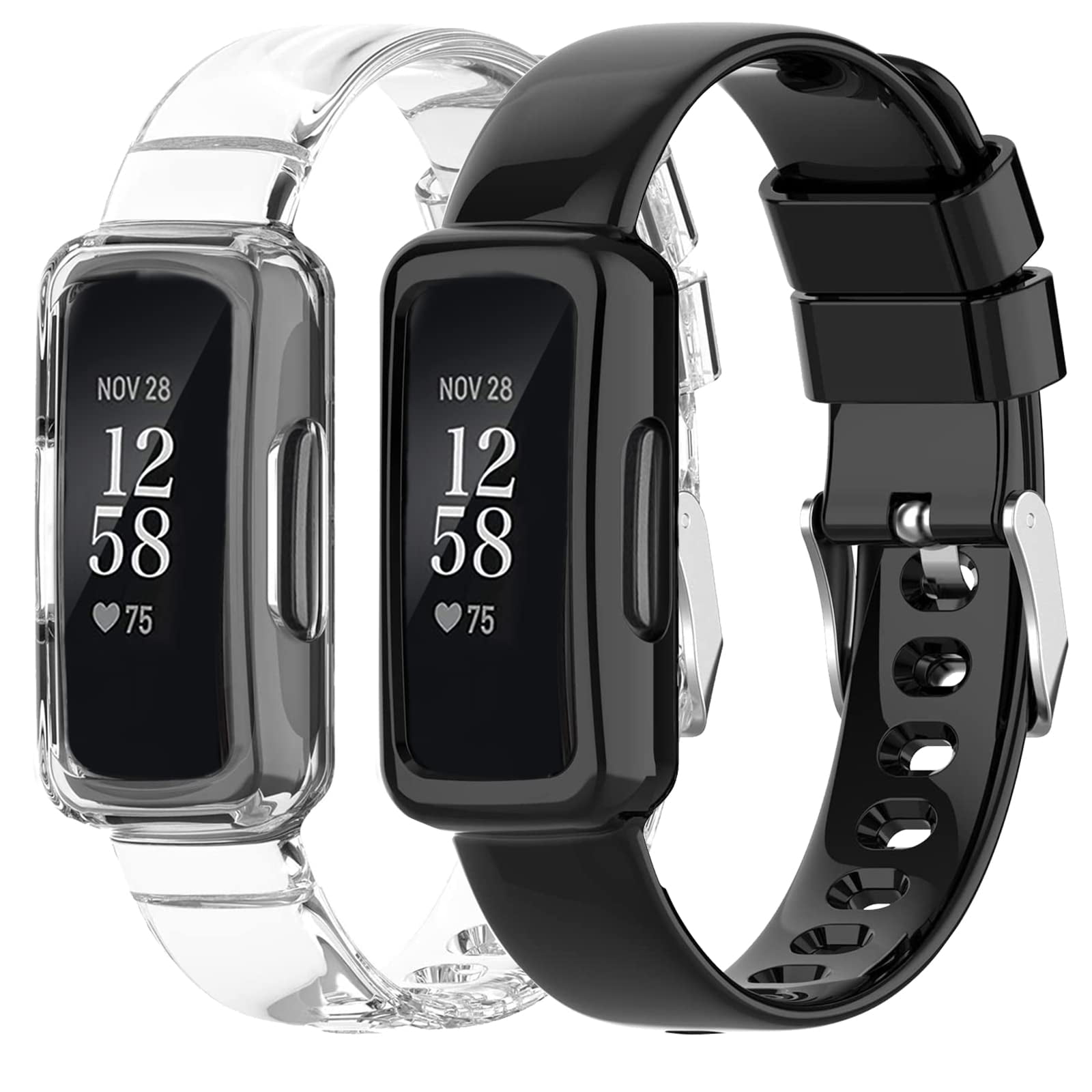 Click here for Unbranded 2pcs Clear Wrist Strap For Fitbit Inspir... prices