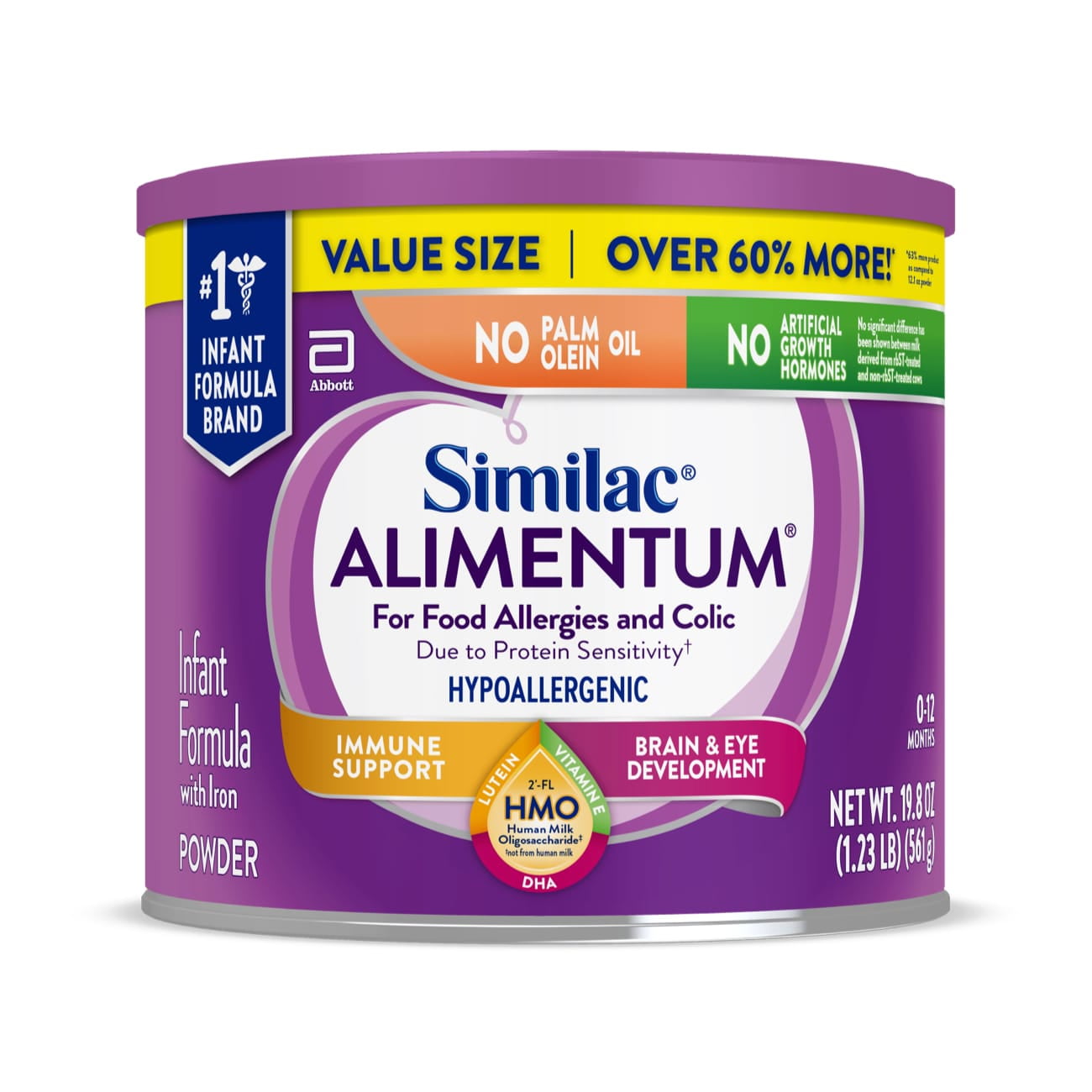 Similac Alimentum with 2’-FL HMO, Baby Formula Powder, 19.8-oz Value ...