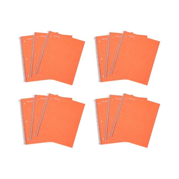 Mintra Office Durable Spiral Notebooks, 1 Subject, (Orange, college ...