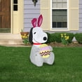 Gemmy Airblown Inflatable Snoopy with Bunny Ears and Decorated Egg, 3.5 ...