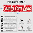 Candy Cane Lane Tin Decor 16*4 Inches "Candy Cane Lane" Home/Christmas ...