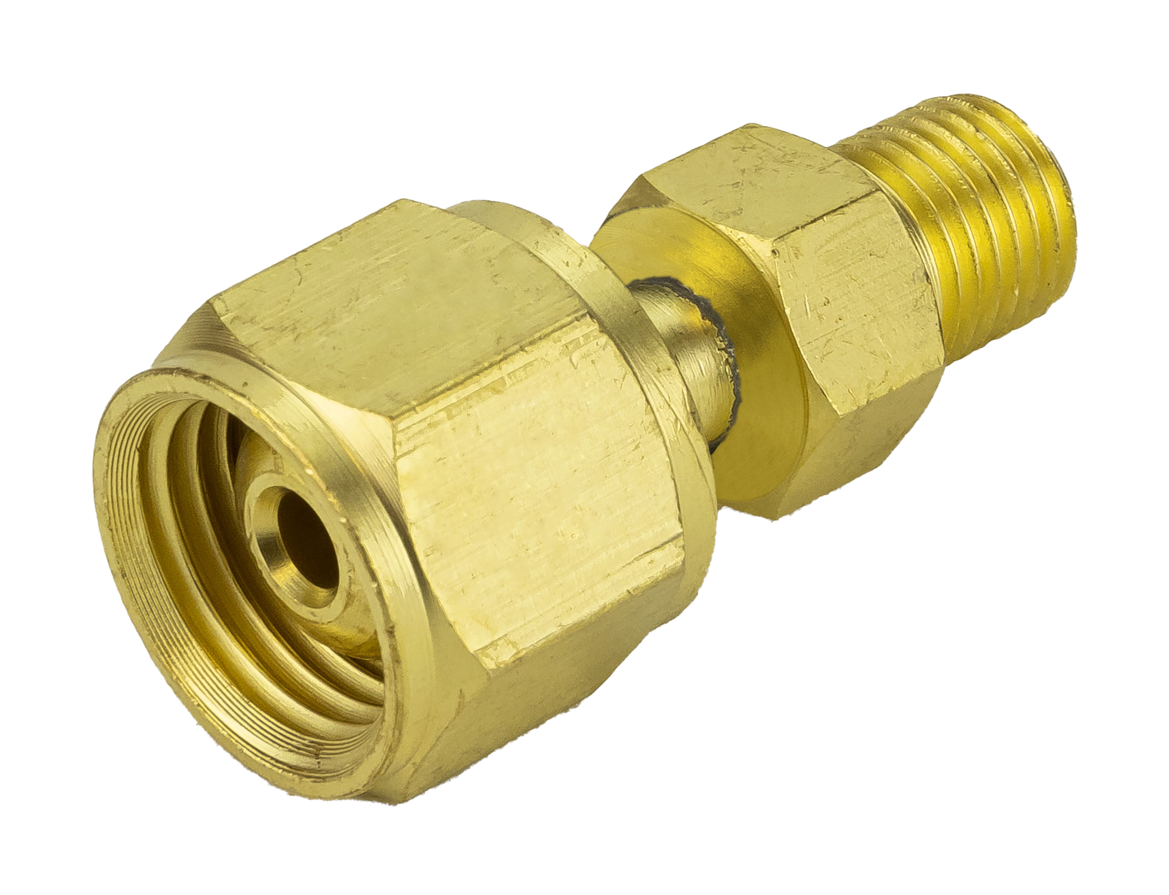 SÜA - Oxygen Regulator/Torch to Hose Adaptor - Size "B" 9/16"-18-RH to ...