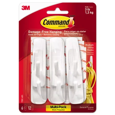 Command Adhesive Indoor Quartz Spring Clips, 4 Wall Clips - Walmart.com