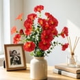 Artificial Poinsettias for Outdoor, Faux Morning Glory, Faux Topiary ...