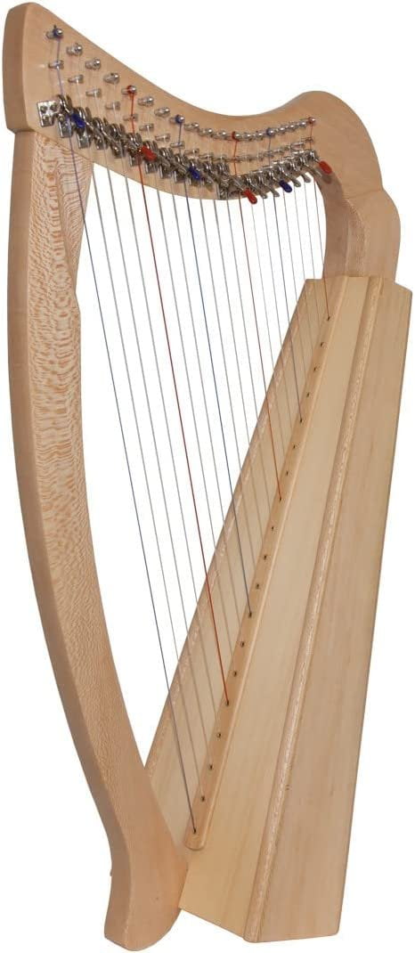 Roosebeck 19-String Pixie Harp - Lacewood w/Full Chelby Levers ...