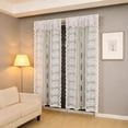 Eolstice Lace Sheer Curtain, Double Layer Floral Draw Back Design ...