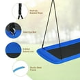 Infans Large Outdoor 60" Platform Tree Swing for Kids & Adults w/ 2 ...
