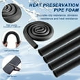 Kripyery Pipe Insulation Foam Tube Foam Tubing Black - Pipe Cover Heat ...