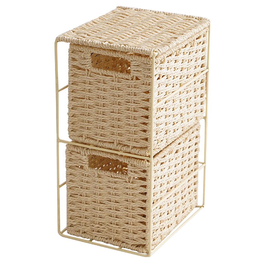 Small Wicker Storage Drawers