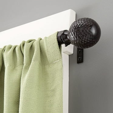 Kenney Lucas 3/4" Standard Decorative Window Curtain Rod, 66-120 ...