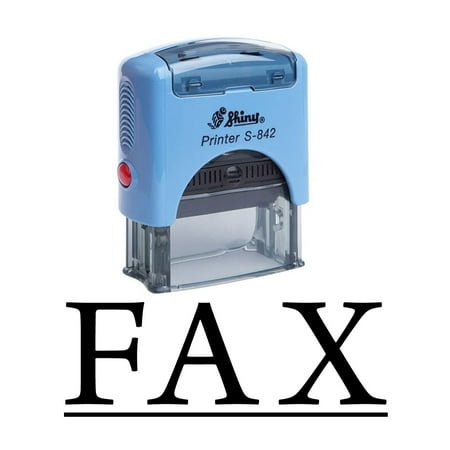 FAX Self Inking Rubber Stamp Office Stationary Custom Shiny Stamp ...