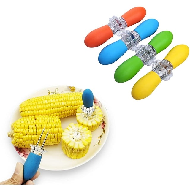 8 stainless steel corn forks, corn on the cob, corn on the cob, corn on ...