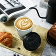 8 oz Disposable Paper Coffee Cups, 100 Count Insulated Ripple To Go ...