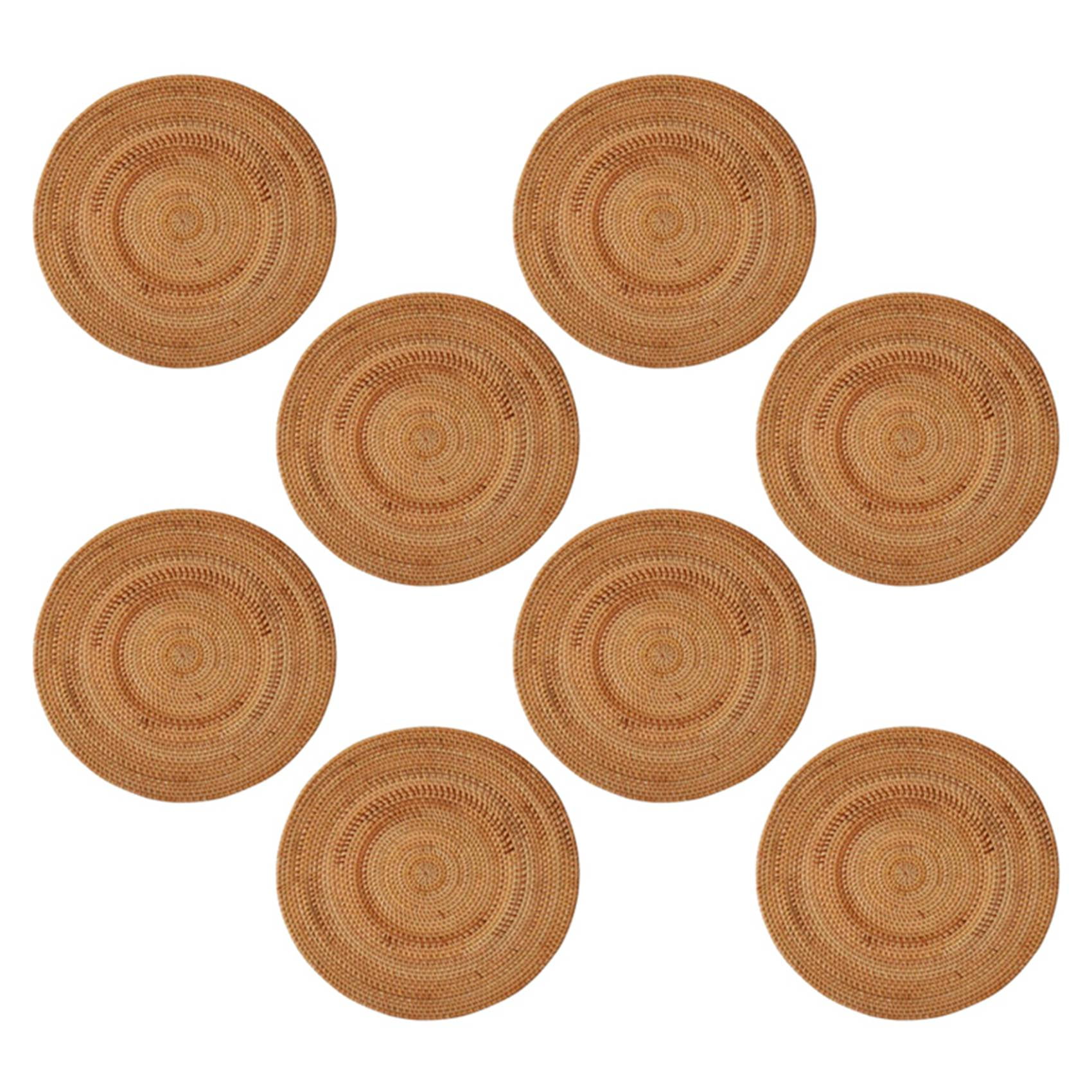 Click here for Unbranding 8x Rattan Woven Placemats table Mats no... prices