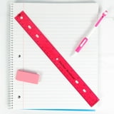 12" Shatter-Resistant Binder Ruler, Available in Multiple Colors ...