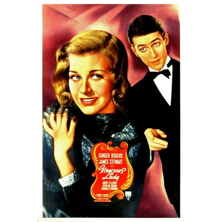 Vivacious Lady From Left: Ginger Rogers James Stewart 1938 Movie Poster ...