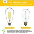 12 Pack Vinta LED Edison Bulbs, E26 Led Bulb 60W Equivt, Dimmable Led ...