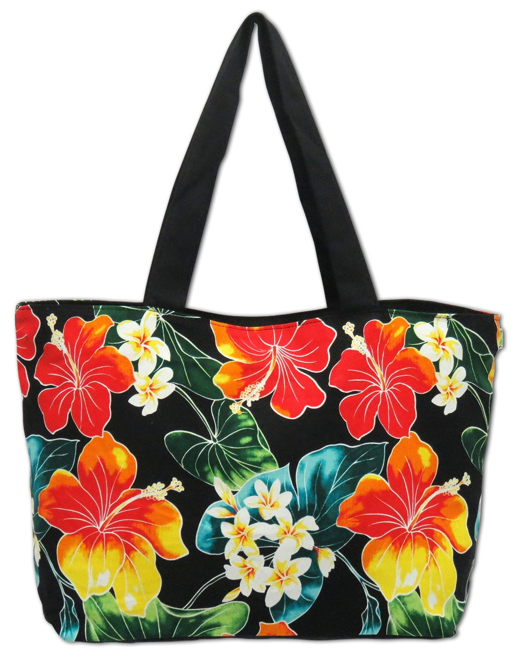 Hawaii Tote Bags Hibiscus Plumeria Medium Tote - Walmart.com